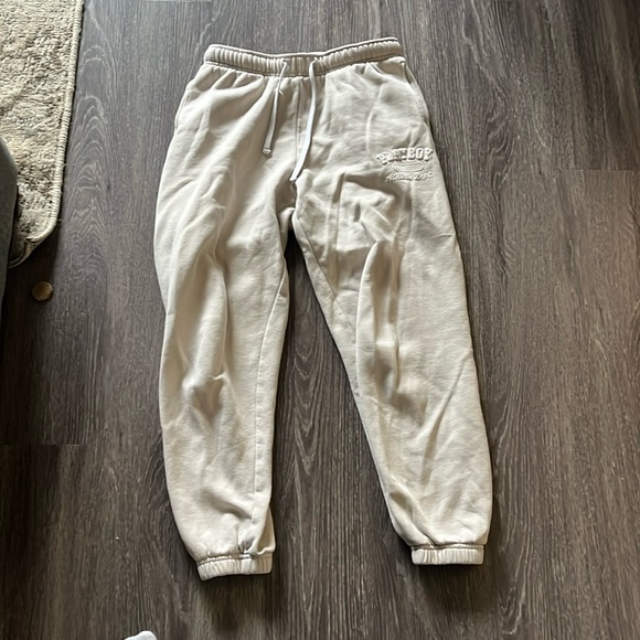 PLAYBOY | Pants & Jumpsuits | Cream Colored Playboy Joggers | Poshmark